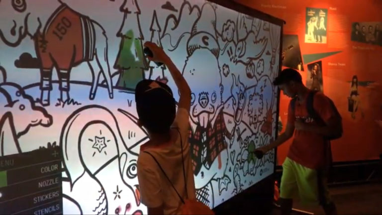 Digital Graffiti Wall Drawing Booth Digital Event Sketch Artists
